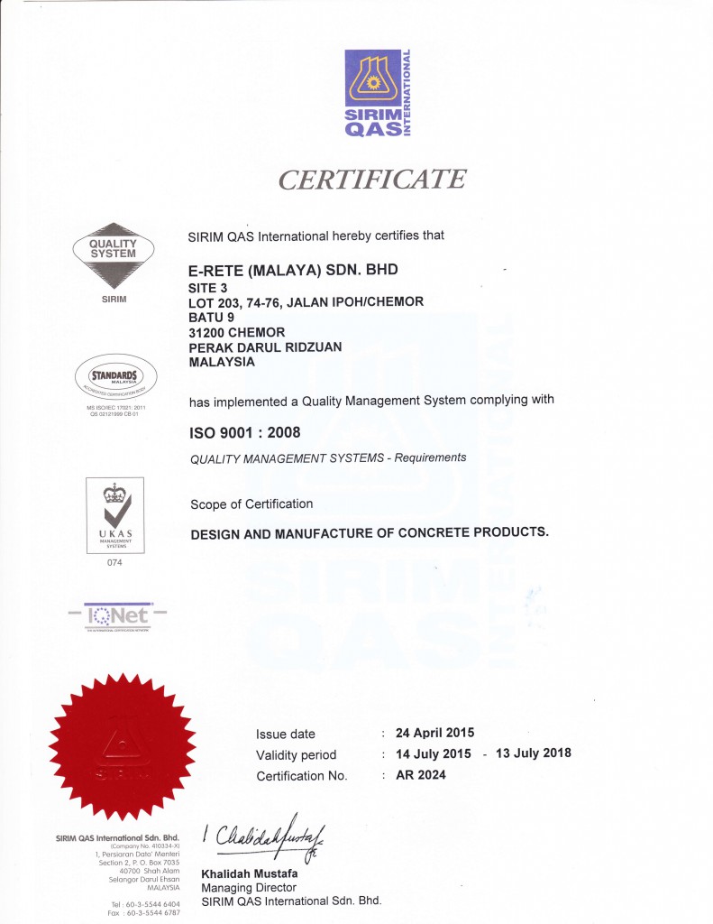 Quality Assurance - Erete Malaya Sdn Bhd